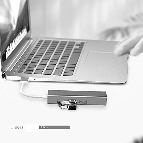WJCCY One-to-Three Type-c to Gigabit Network Card Usb3.0 to Network Splitter Rj45 Converter