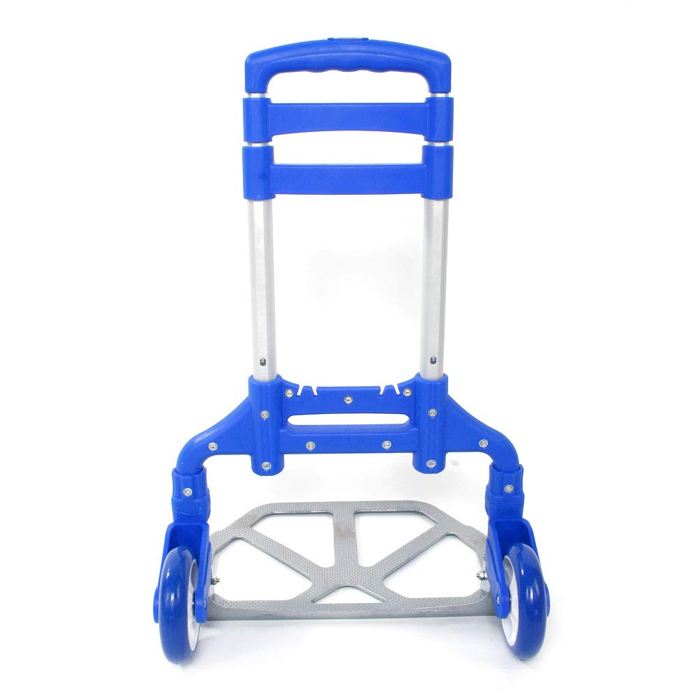 Trlec gt4-ly and Durable Portable Folding Collapsible Aluminum Cart Push Truck Trolley Blue