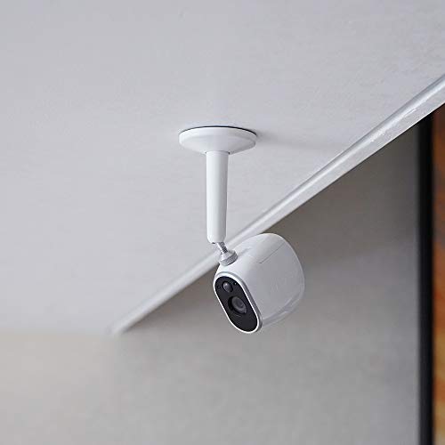 [3 Pack] KIWISMART Wall Mount Compatible with Ring Stick up Cam Wired/Battery and Ring Indoor Cam HD Securit Camera Metal Mount with 360 Degree Adjusable Mount (White)
