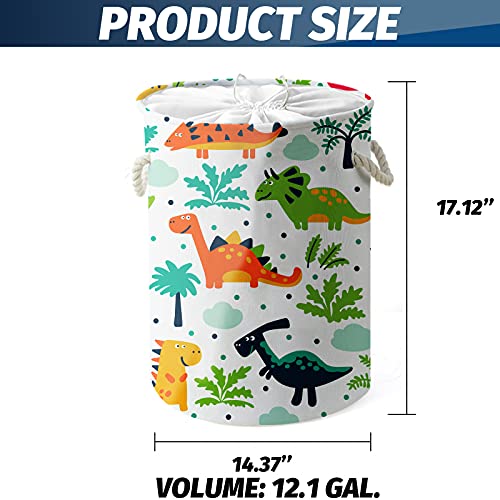 Laundry Hamper Collapsible Laundry Baskets with Easy Carry Handles and Drawstring Waterproof Clothes Hamper Storage Basket for Toys Clothes Organizer - 14.1x16.5(H) inches