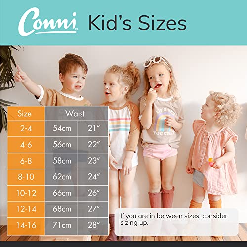Conni Kids Training Boxer Pants | Soft Shorts Reusable Toddler Potty Training Underwear | Waterproof Easy Pull Up Youth Incontinence Bubble Gum Sizes 4-6