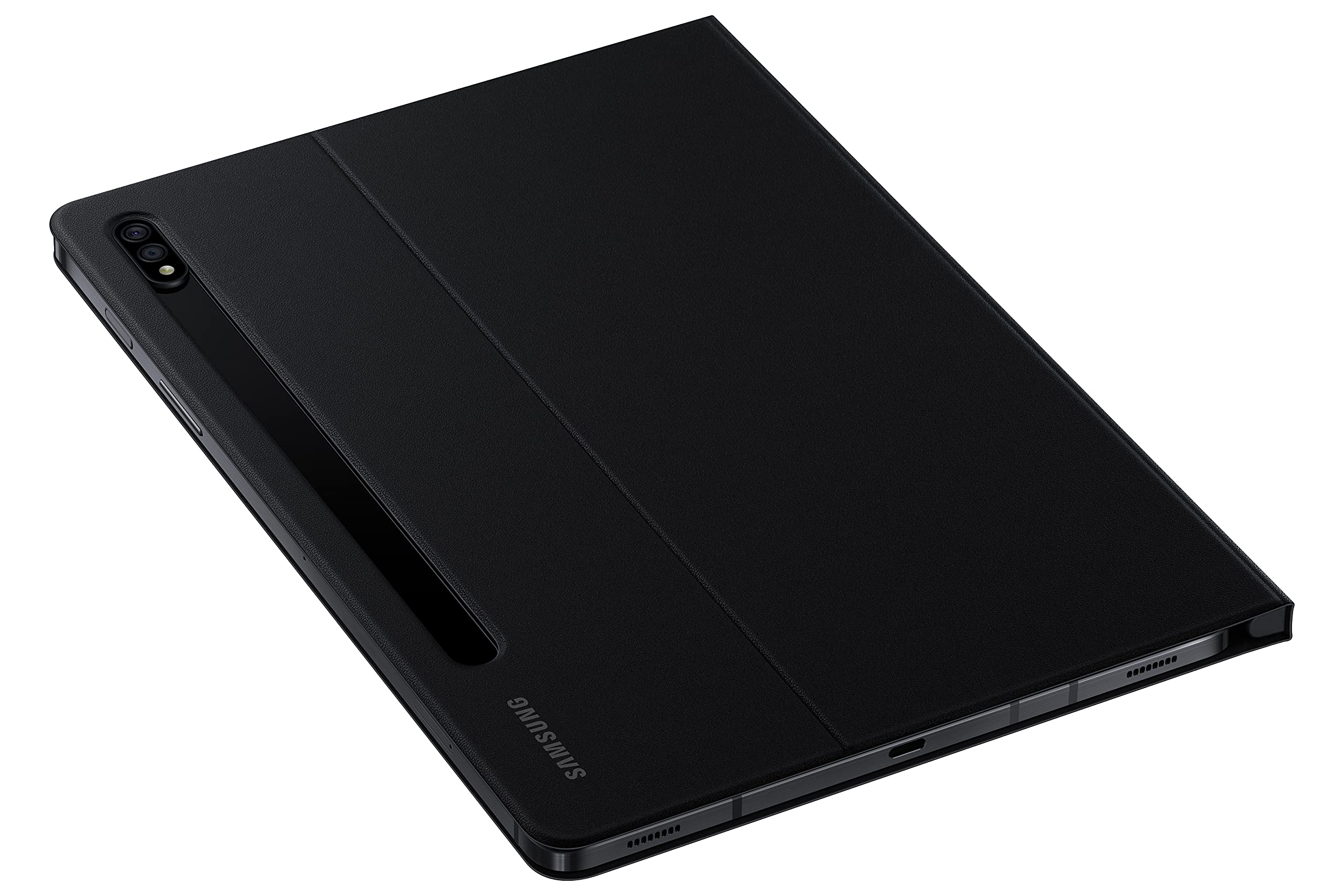 SAMSUNG Galaxy Tab S7 Book Cover, Protective Tablet Case w/ 2 Viewing Angles, Magnetic Design, S Pen Holder, Slim, Lightweight, US Version, Mystic Black