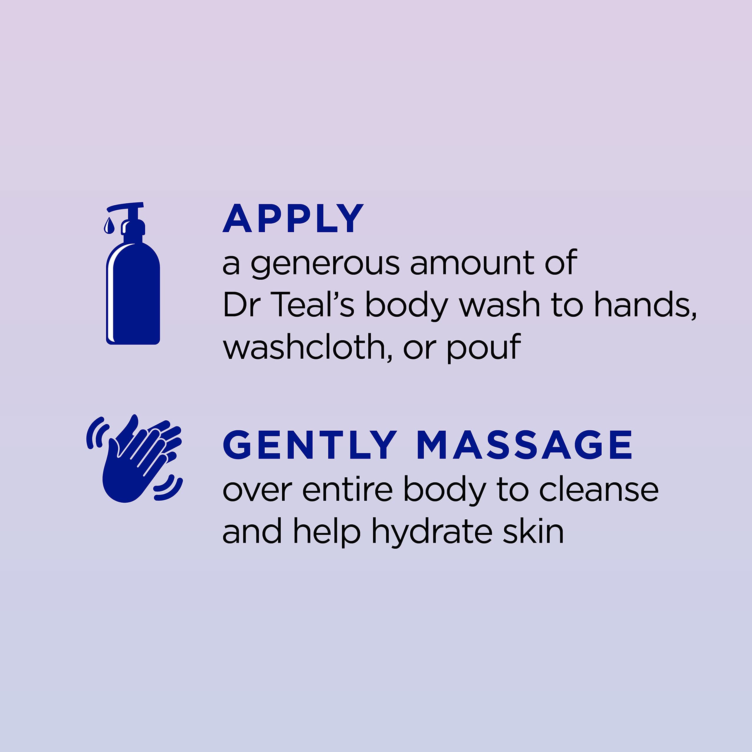 Dr Teal's Body Wash with Pure Epsom Salt, Sleep Blend with Melatonin, Lavender & Chamomile Essential Oils, 24 fl oz (Pack of 4)