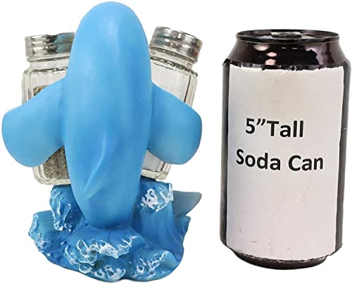 "Home Décor Accents" Dolphin Rising Above Sea Waves Hugging Salt And Pepper Shakers Holder - Home Accents 33-kl1-2163