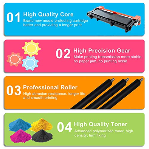 (Set of 2) 4Benefit Compatible Replacement TN223 Toner Cartridge tn227 TN227BK High Yield TN223BK (Black, 2-Pack) Use in HL-L3210CW HL-L3230CDW HL-L3270CDW HL-L3290CDW MFC-L3710CW Printer