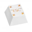ZOMOPLUS Aluminium Keycap ESC - weiĂ/Orange