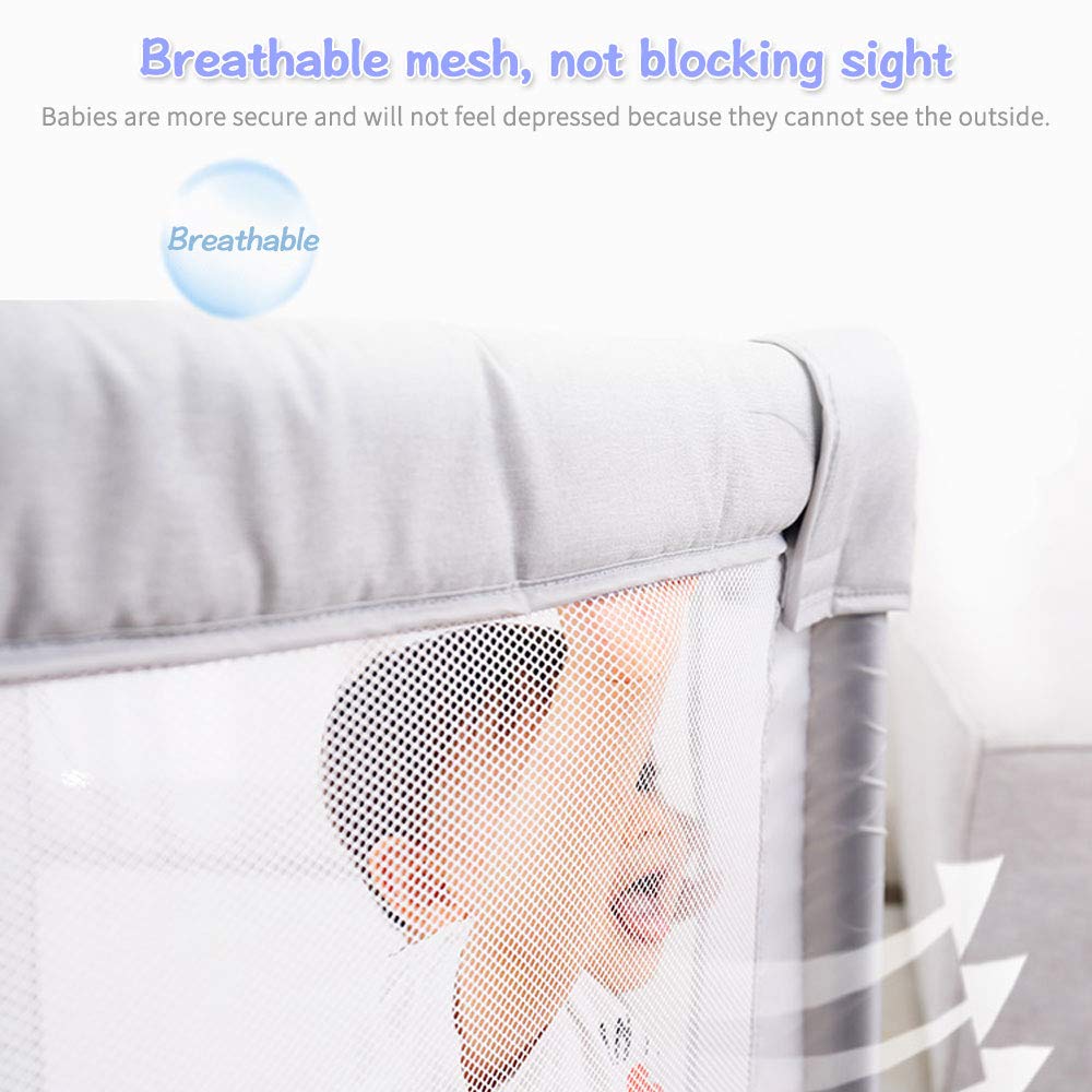 Baby Playpen Extra Large Activity Center Indoor & Outdoor Large Playpen with Anti-Slip Base Sturdy Safety Fence with Super Soft Breathable Mesh