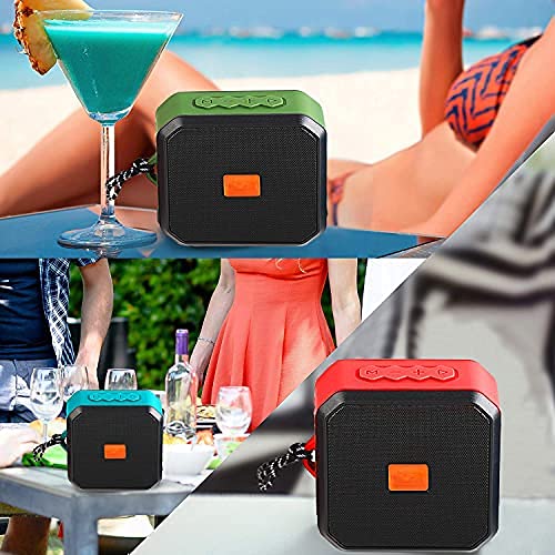 -Tek Styz IPX7 Speaker Works for Microsoft Surface Duo with 13H Waterproof Playtime, Indoor, Outdoor Travel 1500mAh (RED)
