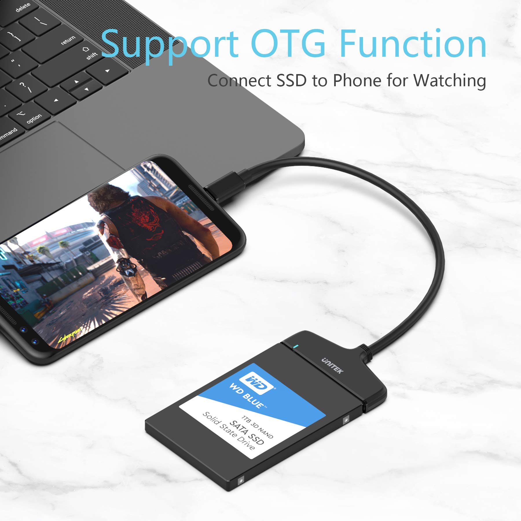 [Bundle] Unitek Mini Hard Drive Docking Station and USB C Hard Drive Adapter