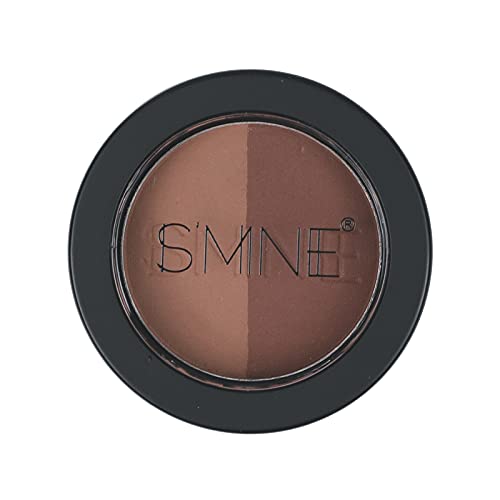IS'MINE Single Duo Matte Eyeshadow, Dual Color, Longwear, Red Light Brown Eye Makeup for Day & Night