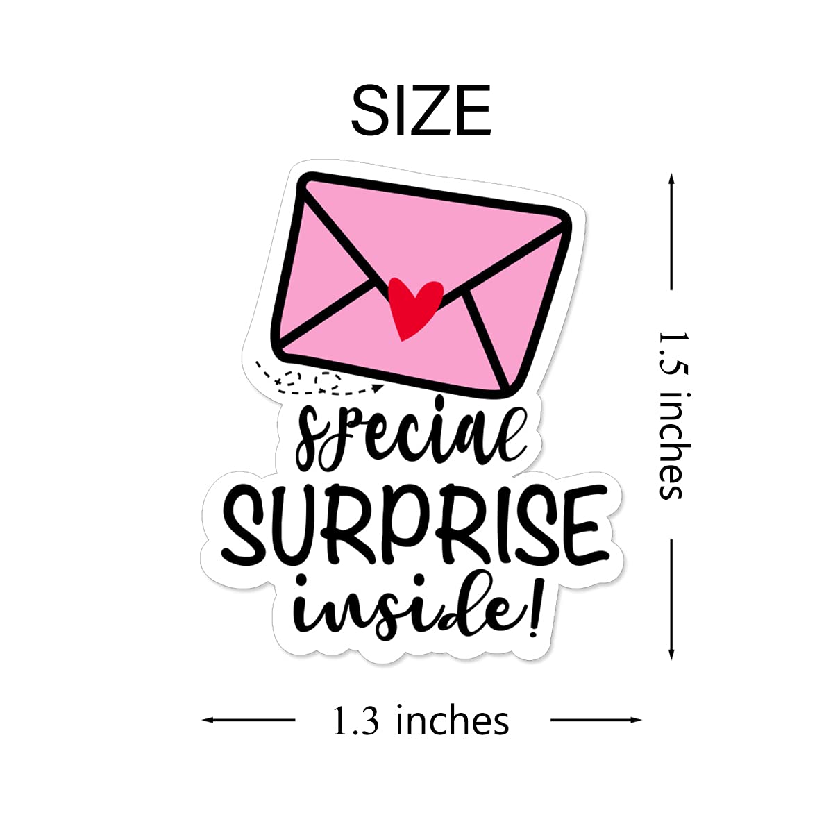 Wailozco 1.5'' Special Surprise Inside Stickers,Thank You Stickers,Handmade Stickers,Business Stickers,Envelopes Stickers for Online Retailers,Handmade Goods,Small Business,500 Labels Per Roll