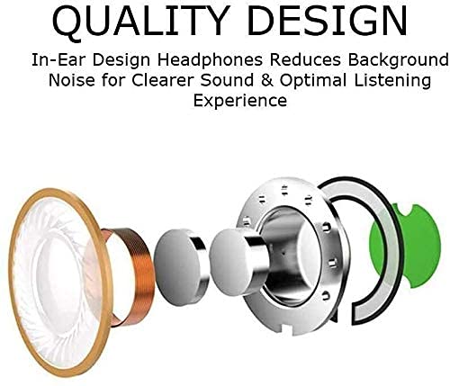 【2pack】 for iPhone Earphones with 3.5 mm Headphone Plug for Mic Call + Volume Control Earbuds in-Ear Headphone Headset Compatible with iPhone 6s / 6plus / 6 / 5s, Android, PC
