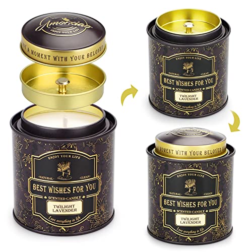 3 Pack Scented Candles Gifts Set for Women, Christmas Candles for Home Scented Soy Jar Candles for Mom with Strongly Fragrance for Aromatherapy Candle