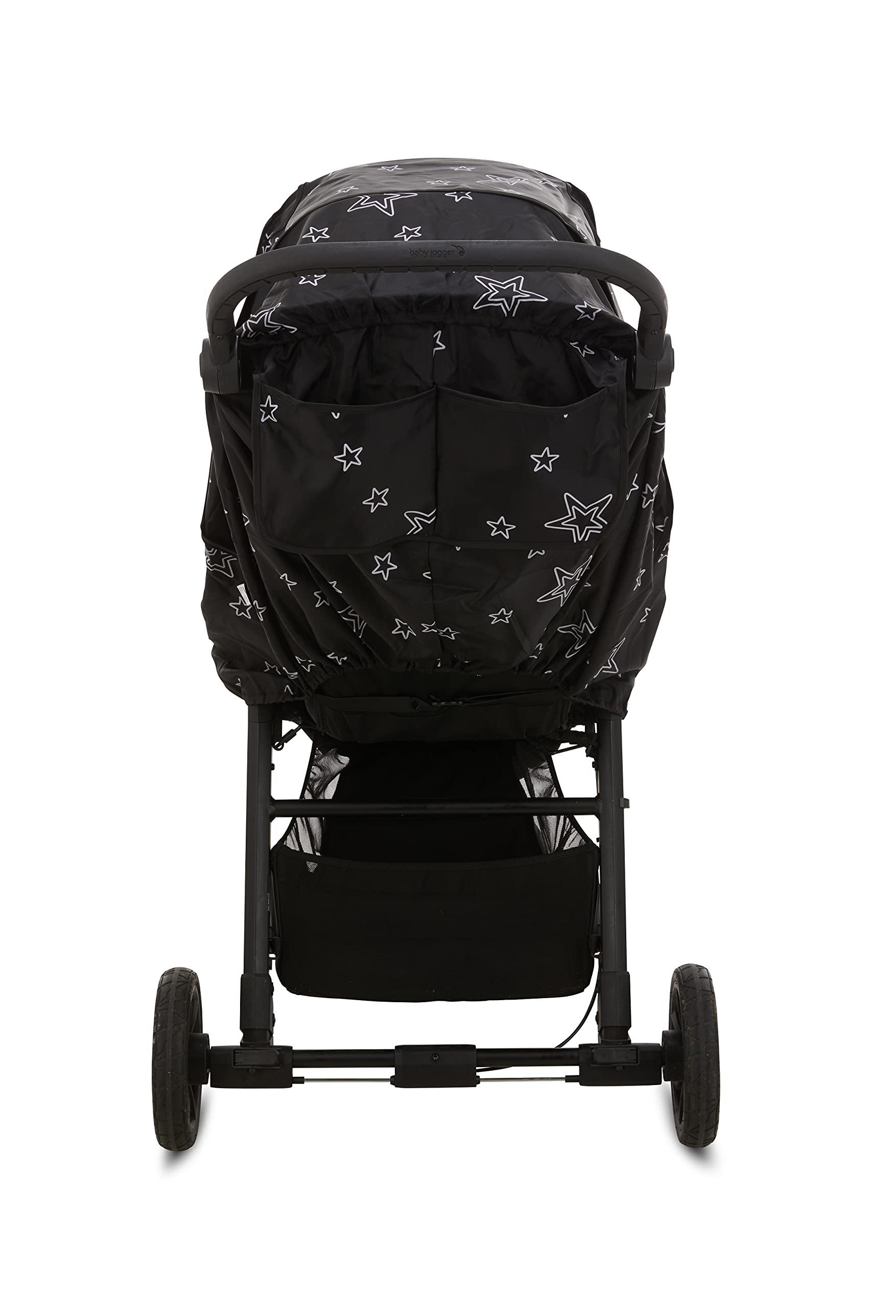 First Essentials Stroller Rain Cover Universal, Baby Travel Weather Shield, Windproof Waterproof, Protect from Dust Snow (Black)