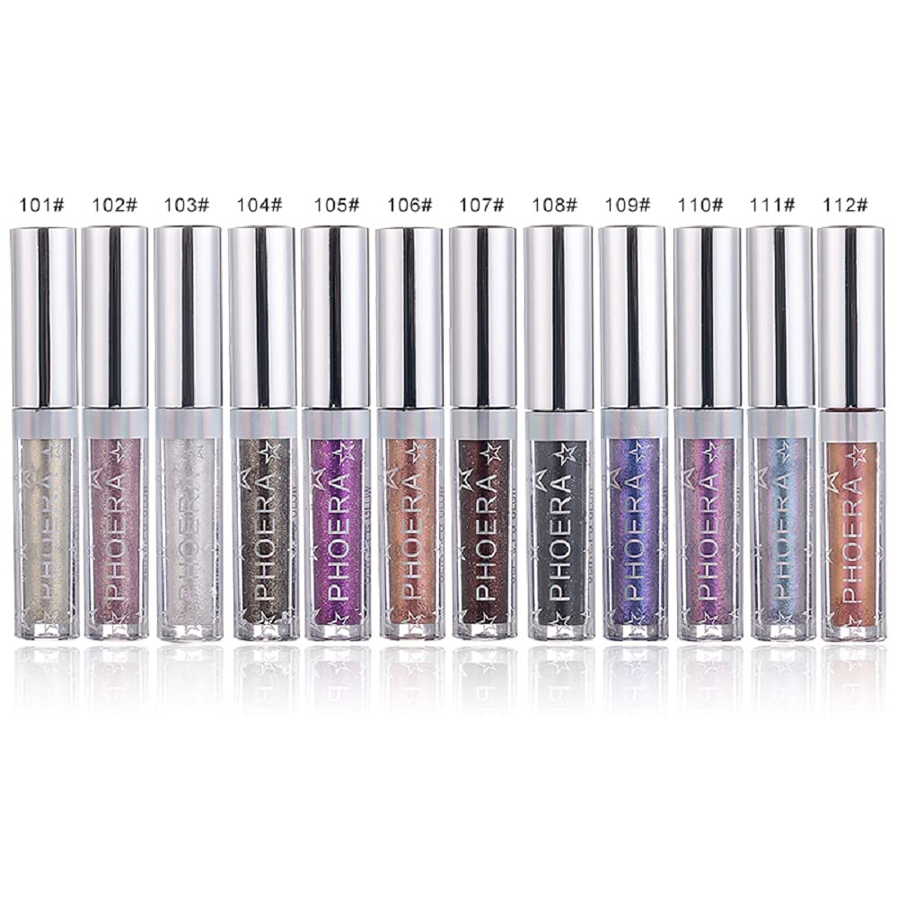 KDOWES Liquid Eyeshadow, Waterproof Glitter Shimmer Sparkle Eye Stick Easy To Wear Long Lasting Eyeliner Eye Pencil Makeup Cosmetics(A109)