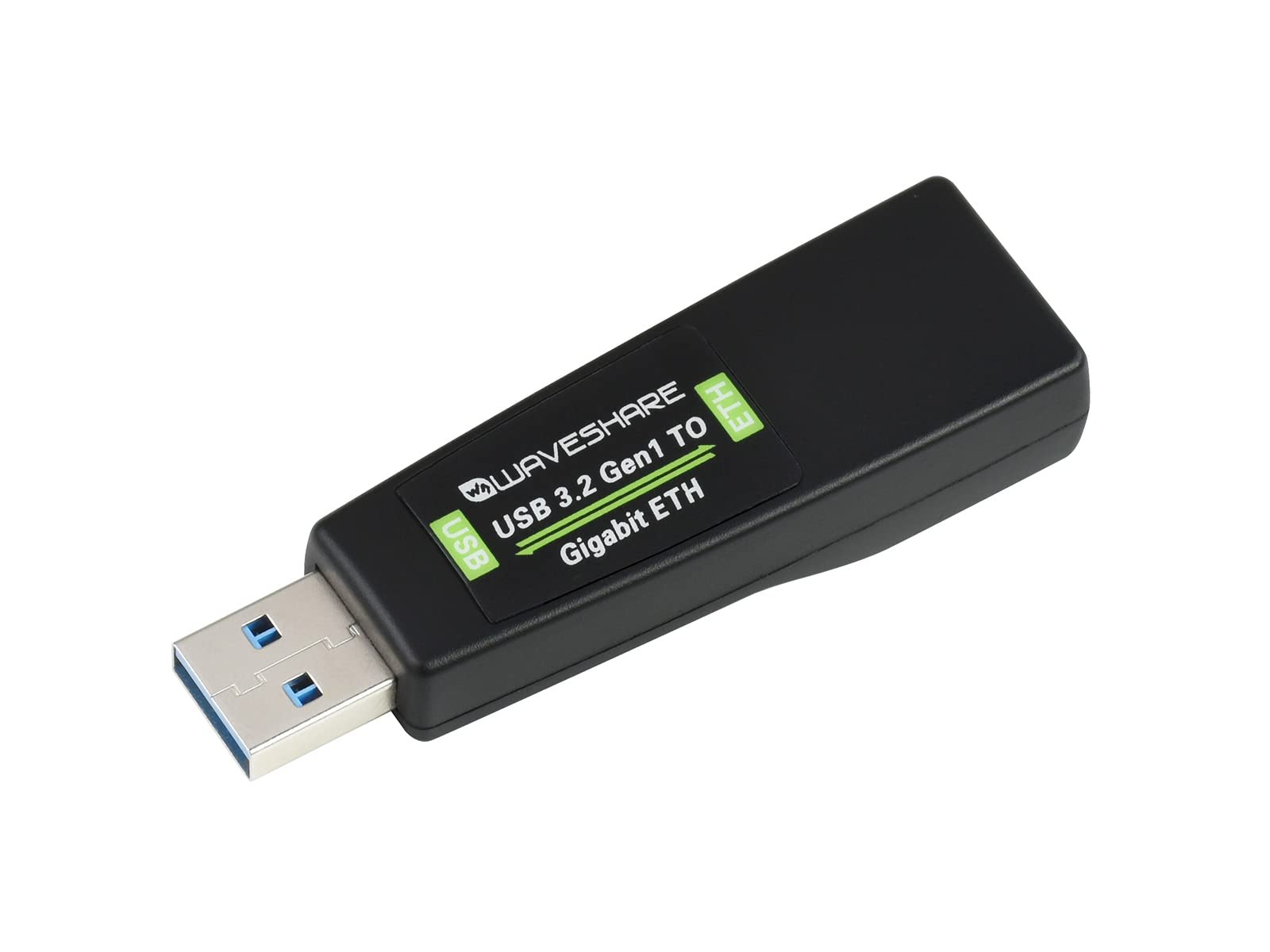 waveshare USB 3.2 Gen1 to Gigabit Ethernet Converter,USB 3.2 to Ethernet Internet Adapter 10/100/1000Mbps Network Compatible with Raspberry Pi CM4,Jetson Nano,PC,Win7/8/8.1/10, Mac, Linux,Android