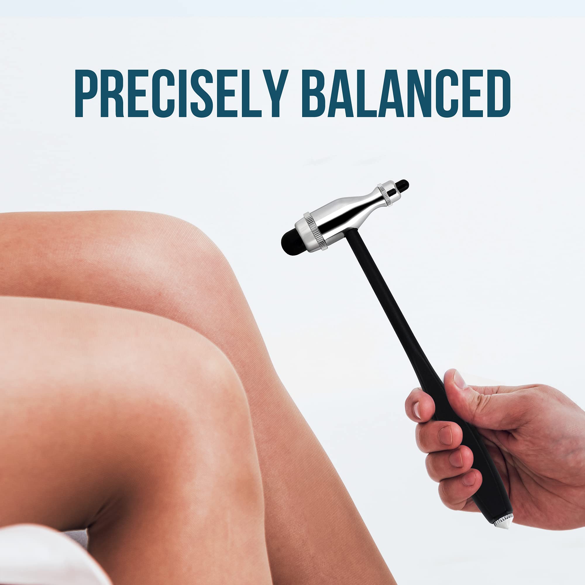 Tromner Reflex Hammer Neurological Medical Tool with Built-in Brush for Cutaneous and Superficial Responses β Light Percussion Reflex Hammer Medical Tool for Reflex Testing