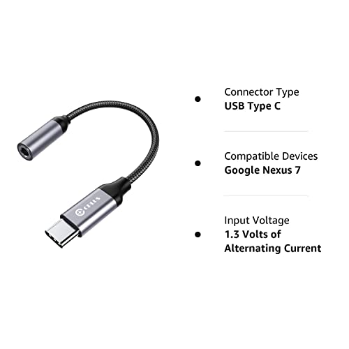 (SGS Certified Hi-Fi DAC) USB-C to 3.5mm Headphone Adapter - Al Alloy Head for Samsung Galaxy S23/S22/S21 Ultra, Note10, Google Pixel 7/6/5/4/3/2, MacBook, iPad Pro & More - Type C to Aux Dongle