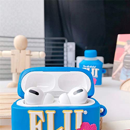 (1 Pack) BGAANM Cute Cartoon Airpods Pro Case Silicone Cover with Keychain, Funny Skin Design Headphones Charging Case Protective Cover Accessories Compatible for Airpods Pro