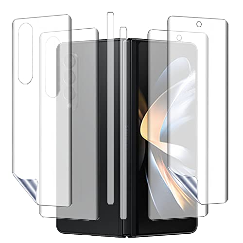 (2 Sets 8 PCS) Screen Protector Designed for Samsung Galaxy Z Fold 4, 2 PCS Front Matte Screen Protector and 2 PCS Inside Screen Protector with 2 PCS Back Film with 2 PCS Side Soft Film Suit for Galaxy Z Fold 4 5G Full Covered Anti-Glare