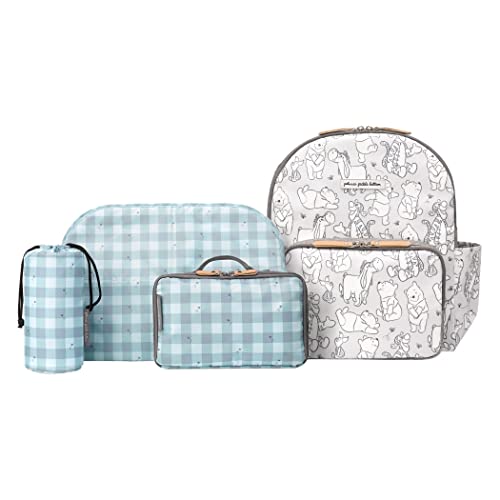 Petunia Pickle Bottom District Diaper Bag Backpack for On-The-Go Parents, Stylish, Spacious & Secure, Lightweight & Easy to Clean, Perfect for Everyday Use or Travel (Disney's Playful Pooh)