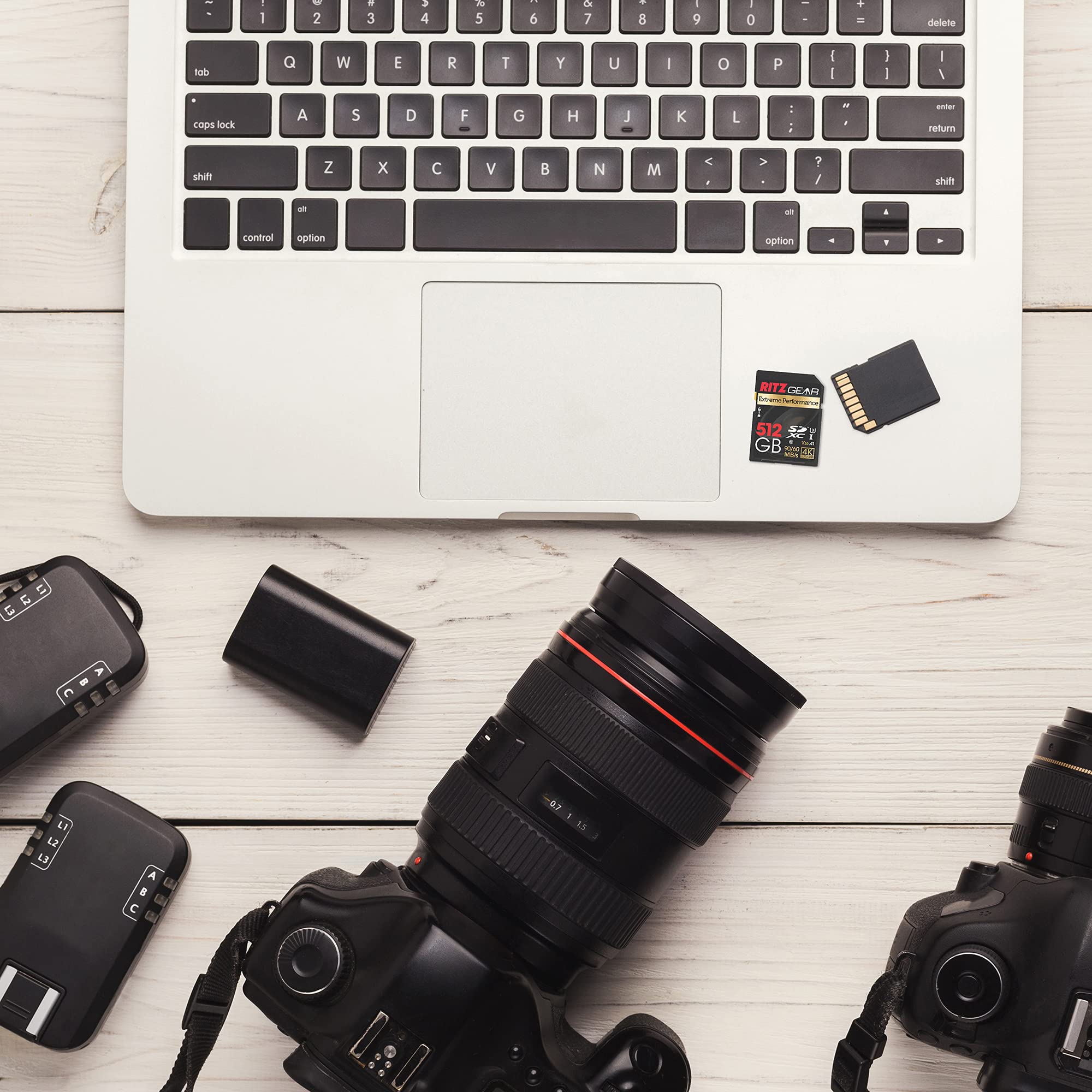 Ritz Gear 512GB High-Speed SDXC UHS-I SD Card, C10, U3, V30, Full-HD & 4K Memory Card