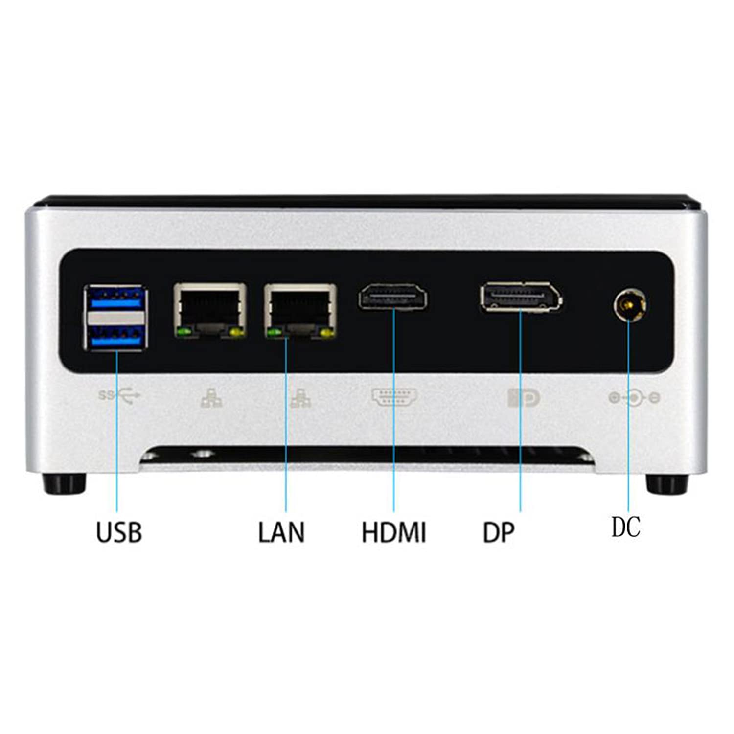 KINGDEL K8 Mini PC i9 9th Gen. i9-9880H Processors 16MB Cache 8 Cores Up to 4.80GHz 16GB DDR4 RAM 512GB SSD Desktop Computer 6xUSB3.0 2xLan