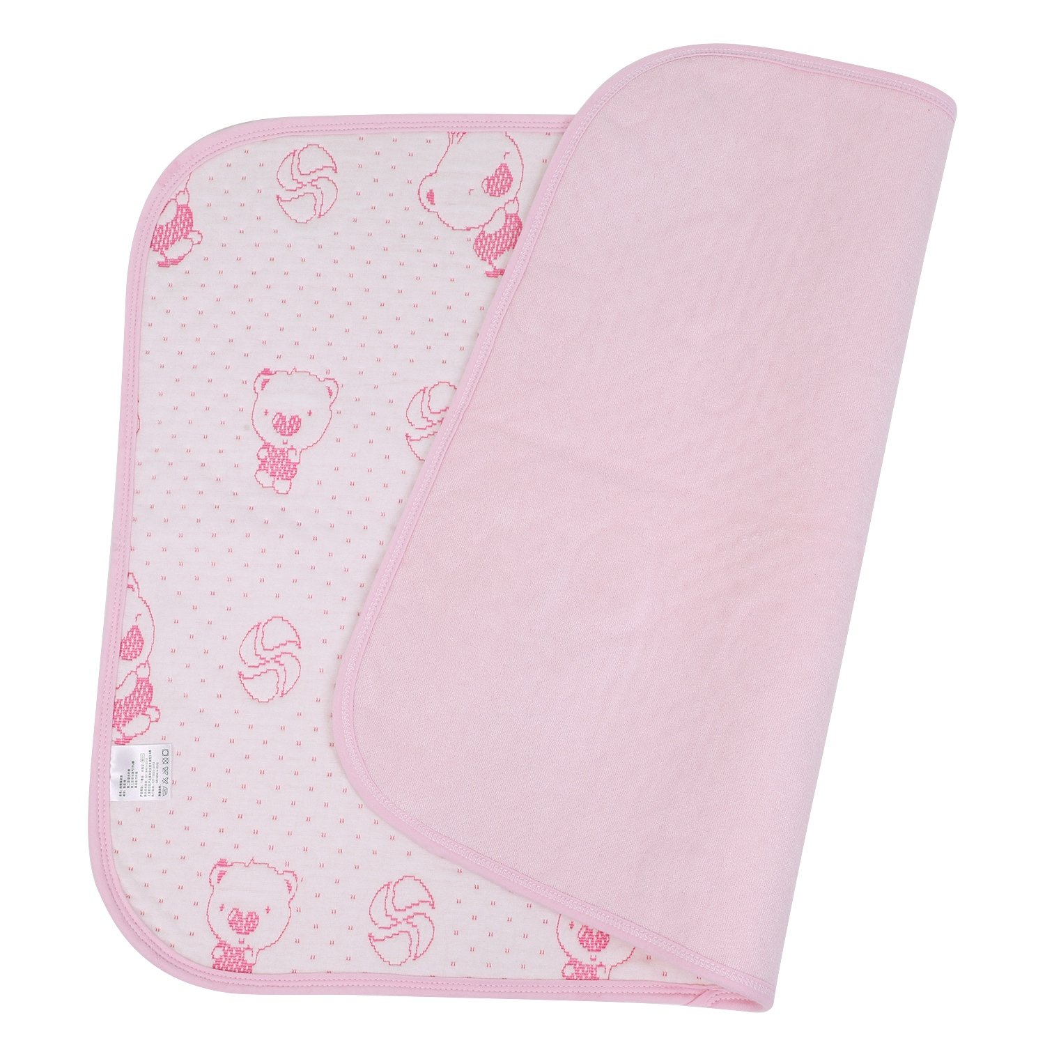 Cartoon Waterproof Changing Pads Breathable Leak-Proof Baby Urine Pad Mat Reusable Mattress Sheet Protector Pad Washable Incontinence Bed Pad for Bed Wetting Cute Bear Toddler Soft Cotton Urine Pad