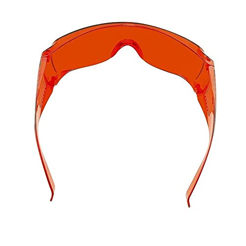ORILAO 2PCS Dental Red Eye Protection Glasses Teeth Whitening Goggle Glasses