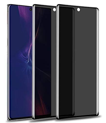 [2 Pack] Galaxy Note 20 Ultra Privacy Screen Protector, Tempered Glass Anti-Spy Black Screen Protector for Samsung Galaxy Note 20 Ultra, Anti-Peek 9H Easy Install [Don’t Support Fingerprint Unlock]