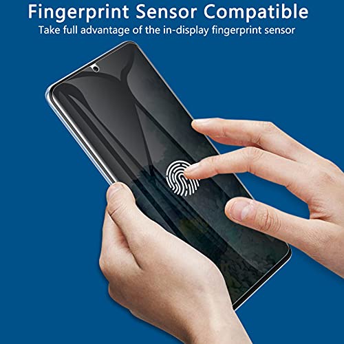 [2 Pack] Galaxy S20 Privacy Screen Protector, Anti-Spy Flexible Film TPU Screen Protector for Galaxy S20 6.2 Inch 2020 [Support Fingerprint ID] [Full Adhesive Coverage] [Easy Installation Frame]