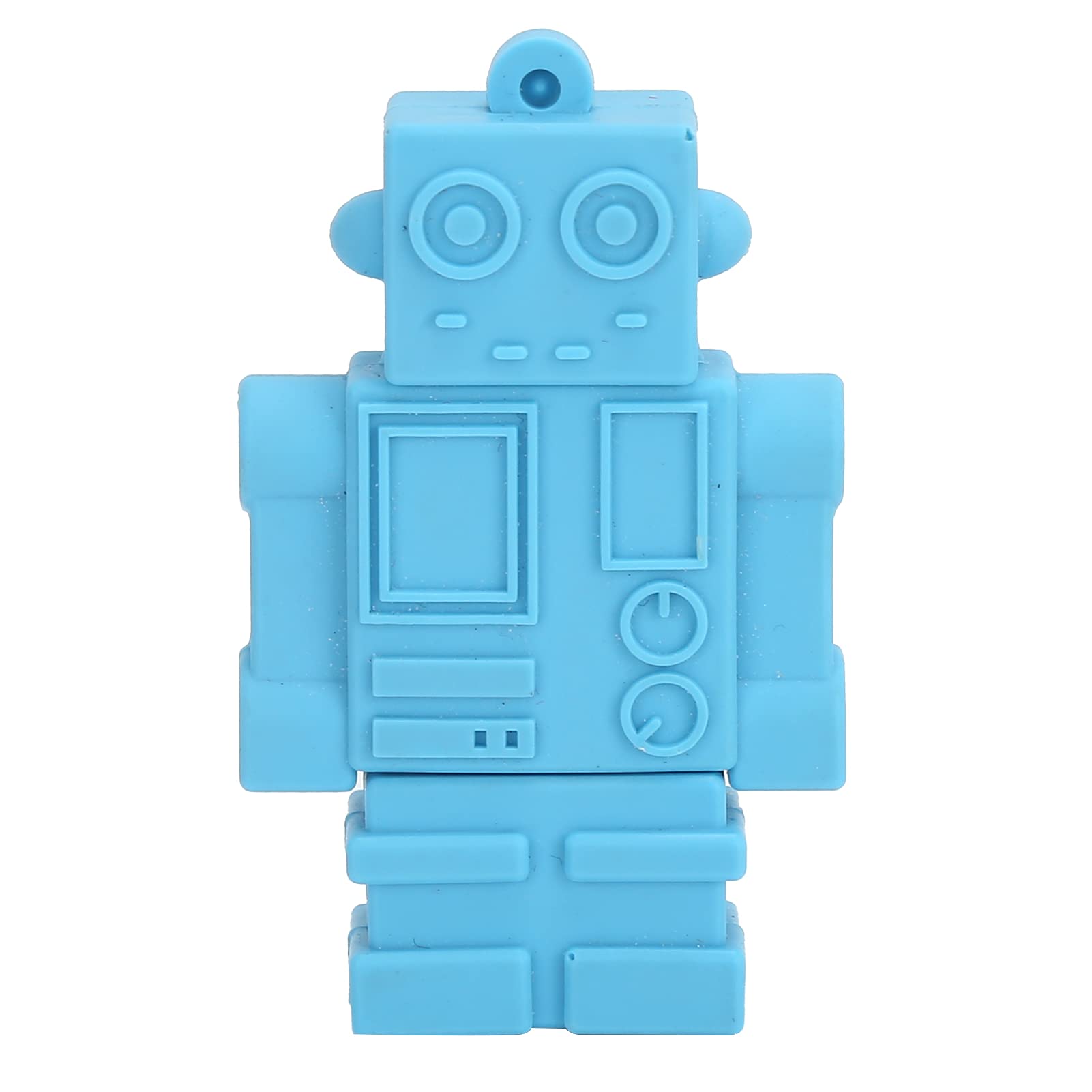 Cute USB Flash Drive, Novelty Cartoon Blue Robot Appearance Thumb Drive, Pendrive Memory Thumb Stick for Date Storage, Gifts for School Students Kids Children Teacher Collegue Employees (128GB)