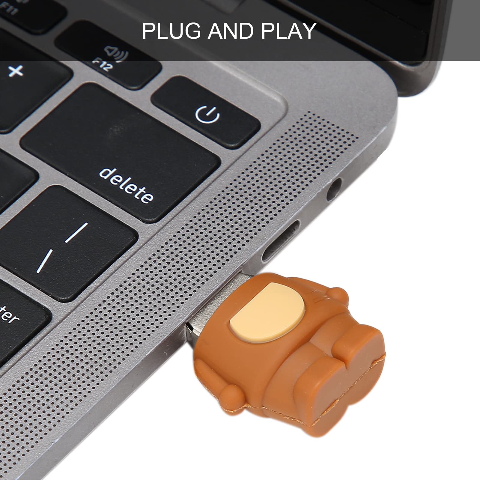 Kafuty-1 Cute USB Flash Drive, Cartoon Animal Monkey Thumb Drive, Pendrive Memory Thumb Stick, Gifts for School Students Kids Children Teacher Collegue Employees(64GB)