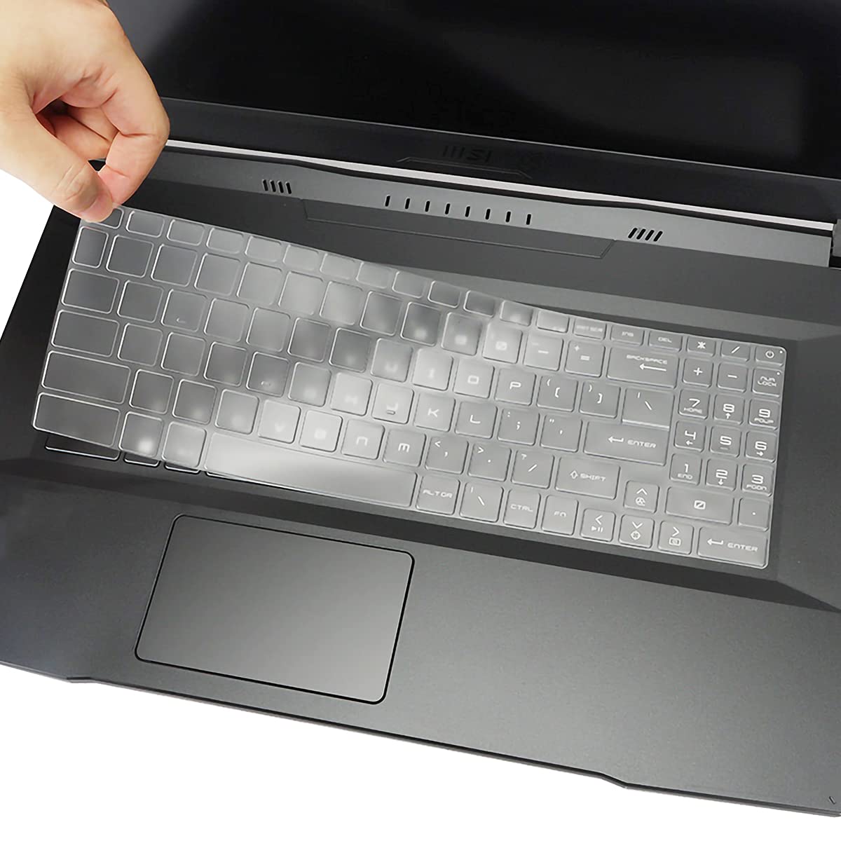 Keyboard Cover for Stealth 17/16 Studio/Stealth GS77, Raider GE78HX, Pulse 15 17, Katana 15 17, Sword 15 17, MSI Pulse GL66 GL76 11UEK 11UDK 11UCK, Crosshair 15 17