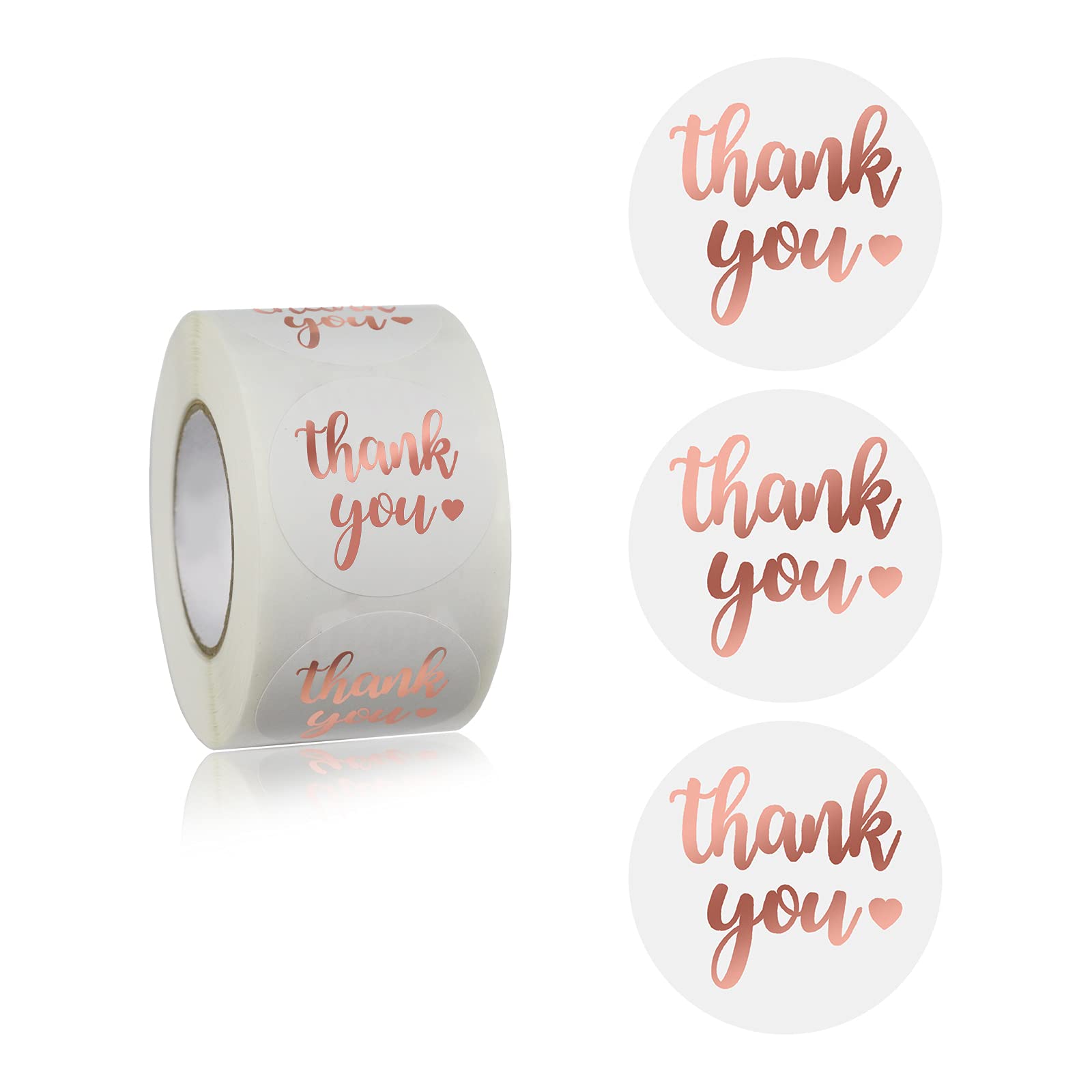 Thank You Stickers Small Business Stickers 1.5 inch Thank You for Supporting My Small Business Stickers Roll Thank You Sticker Labels for Your Order Stickers for Packaging Gift Envelope 500Pcs (white)