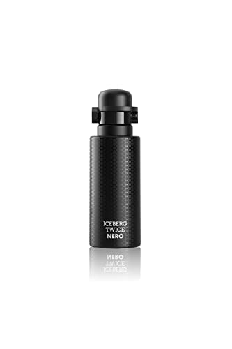 ICEBERG Twice NERO - Exhilarating Personal Fragrance For The Modern Gentleman - Classic EDT Spray Cologne For Men - Vibrant And Fruity Notes Of Mandarin, Mint, Elemi, Cedarwood, And Oakmoss - 4.2 Oz