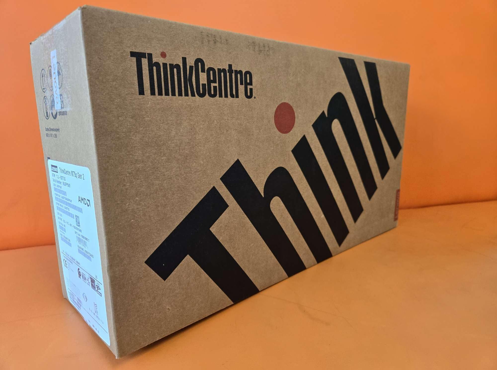 Lenovo ThinkCentre M75q Gen 2 11JJ007TUS Desktop Computer - AMD Ryzen 5 PRO 4650GE Hexa-core (6 Core) 3.30 GHz - 8 GB RAM SDRAM - 256 GB M.2 PCI Express SSD - Tiny - Raven Black - Windows 10 Pro 64-bi