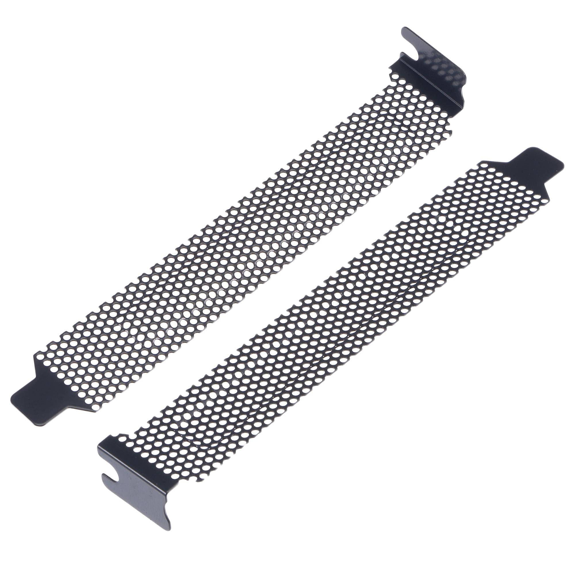 uxcell PCI Slot Covers with Screws for PC Case Airflow and Dustproof Black 20pcs