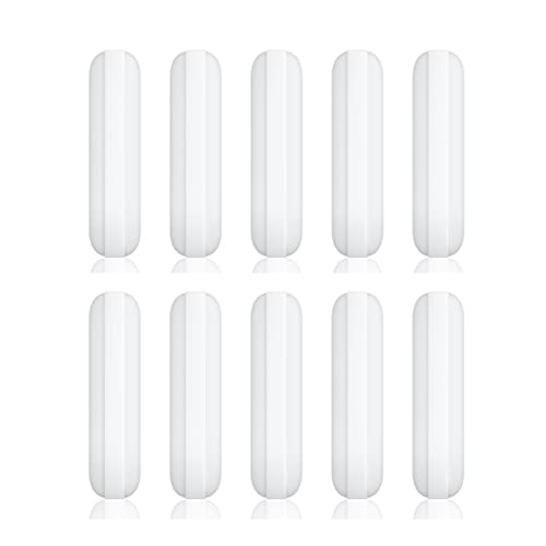 HaoDatong 25mm(0.98 inch) PTFE Magnetic Stirrer Mixer Stir Bar,White Color,Stir Rod Magnetic,Laboratory Bar,Stir Plate Magnet ,Stir Plate Bar,10 Pcs Set