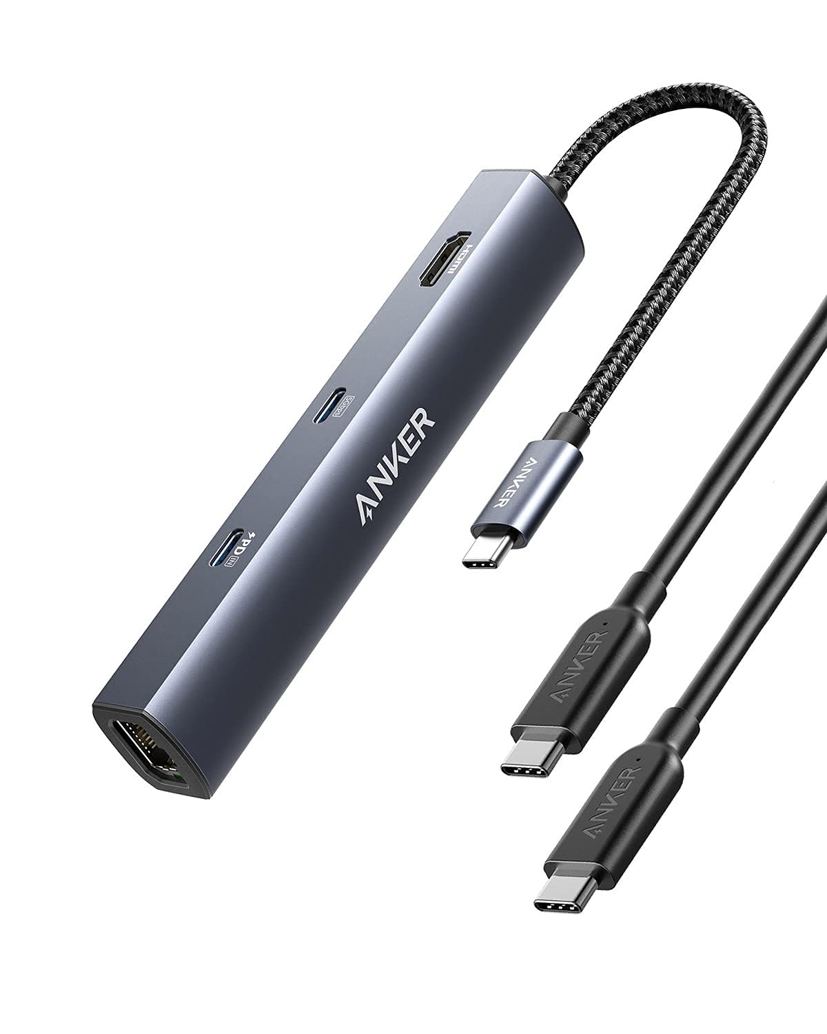 Anker Powerline II USB-C to USB-C 3.1 Gen 2 Cable (3ft), USB C Hub and USB C to USB C Cable, PowerExpand 6-in-1 USB C PD Ethernet Hub