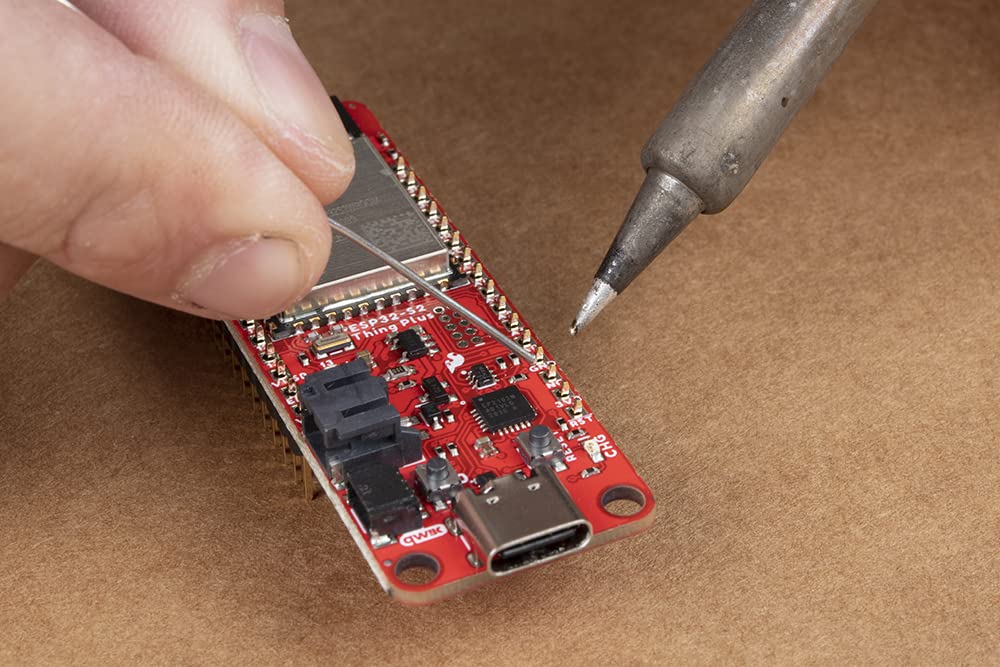 SparkFun Thing Plus - ESP32-S2 WROOM -No Bluetooth- Highly-Integrated Feather Form-Factor Development Board Equipped w/a 2.4 GHz WiFi System-on-Chip (SoC)- Transparent External Flash & RAM encryption