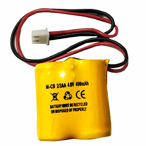 (5 Pack) D-2/3AA400MAH BL93NC484 MK Power MH29673 CUSTOM-196 Dantona BST Battery 4.8V OSA162 ANIC1361 4.8v 400mAh Ni-Cd Battery Replacement for Exit Sign Emergency Light