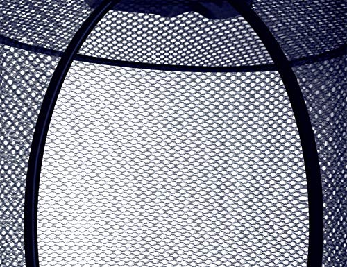 2Pcs Foldable Hanging Storage Mesh Space Saver Bags Organizer,Foldable Suspension Storage 4 Compartments Toy Storage Organizer for Kid Room Toys, Gloves,Hats,Socks Storage 43.5"x 12" Dark Blue