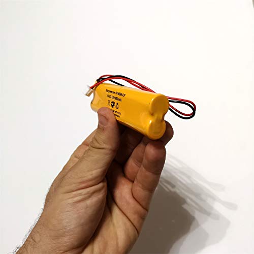 (5 Pack) Unitech Dual-Lite 0120859 Ni-CD AA 650mAh All Fit E1021R LITHONIA D-AA650Bx4 4.8V EJW-NI-CAD 800mah BYD D-AA650B-4 Exit Sign Emergency Light NiCad Battery Pack Replacement