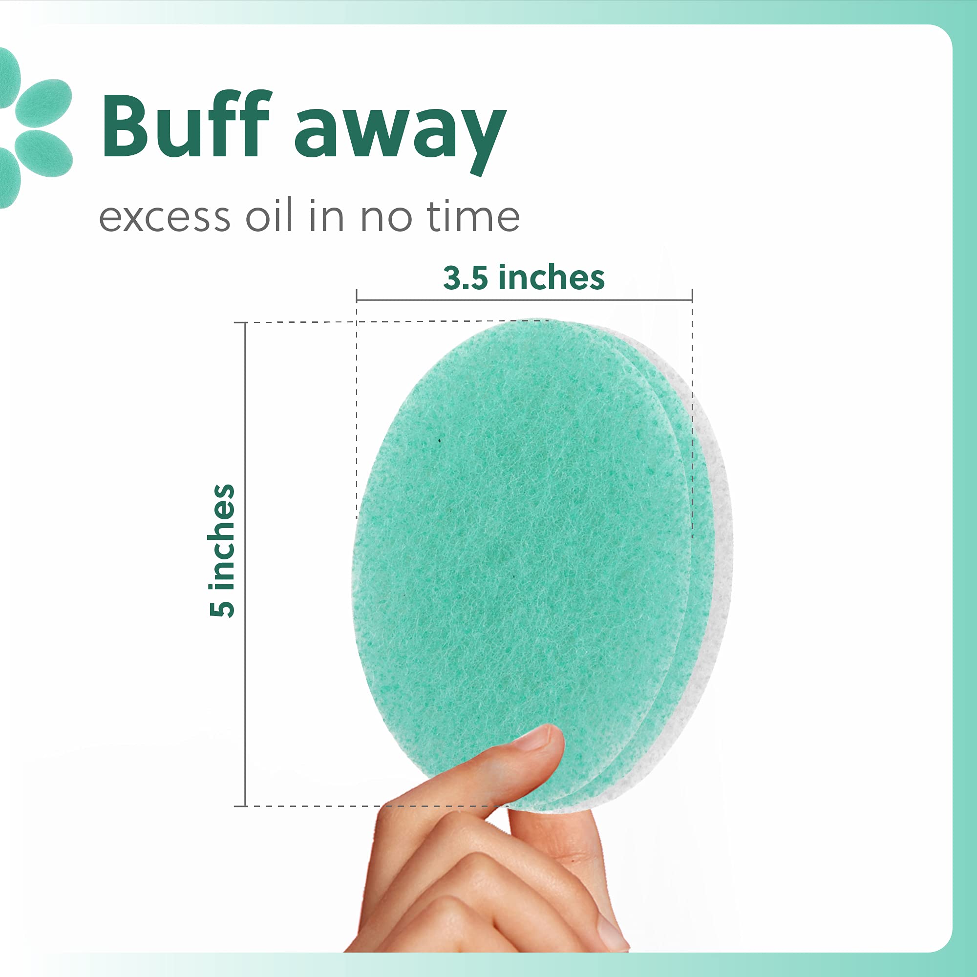 IMPRESA 6 Pack Double Sided Body Sponge for Daily Deep Cleansing and Regular Exfoliating - Double Sided Buff Puff Style Exfoliating Pads Puf for Removing Dead Skin & Dirt - All Skin Types