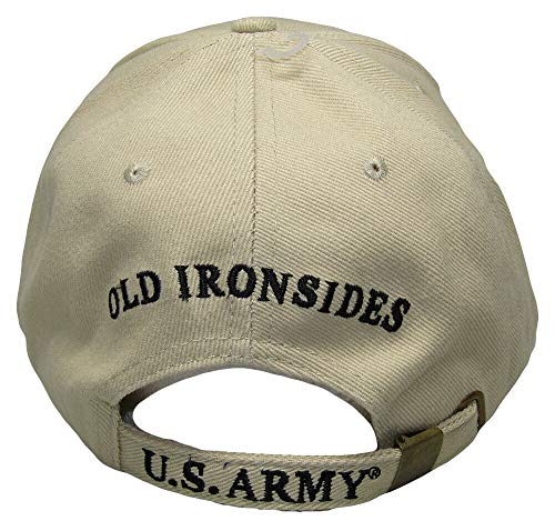 "Flags & Signs" U.S. 1st Armored Old Ironsides Shadow Khaki Embroidered Cap Hat ws-1-3367