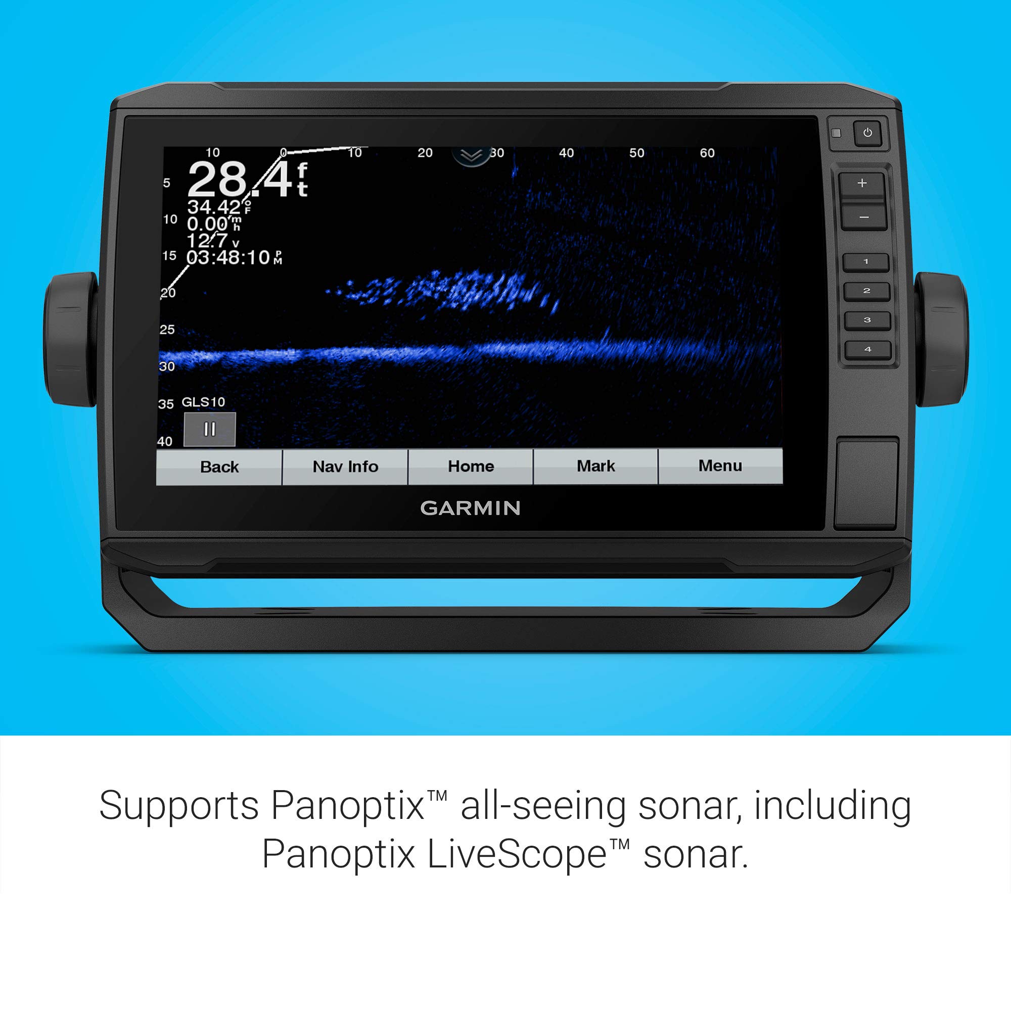 "Garmin ECHOMAP UHD 93sv with GT56UHD-TM Transducer, 9"" Keyed-Assist Touchscreen Chartplotter with U.S. LakeVü g3 and Added High-Def Scanning Sonar" (010-02523-01)