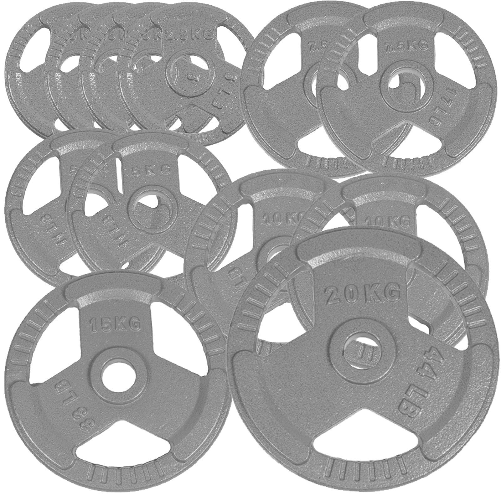 "NA" Olympic Weight Plates-Olympic Grip Plate Bumper Plates for Barbell,Free Weights Plates 2-inch Iron Plate Solid Rubber Coated for Strength Training,Weightlifting,Crossfit (f-44LBS,Single)