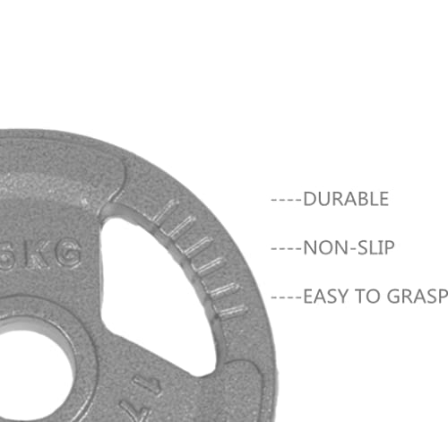 "NA" Olympic Weight Plates-Olympic Grip Plate Bumper Plates for Barbell,Free Weights Plates 2-inch Iron Plate Solid Rubber Coated for Strength Training,Weightlifting,Crossfit (f-44LBS,Single)