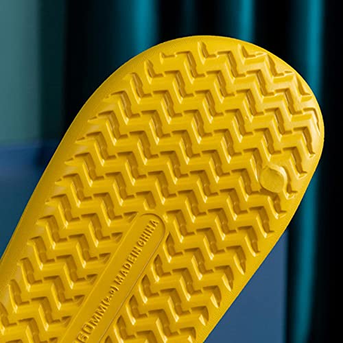 “N/A” Home Step Summer Couple Soft Slippers Thick Bottom Home Non-Slip Bathroom Bath Eva Sandals 36-37 Yellow
